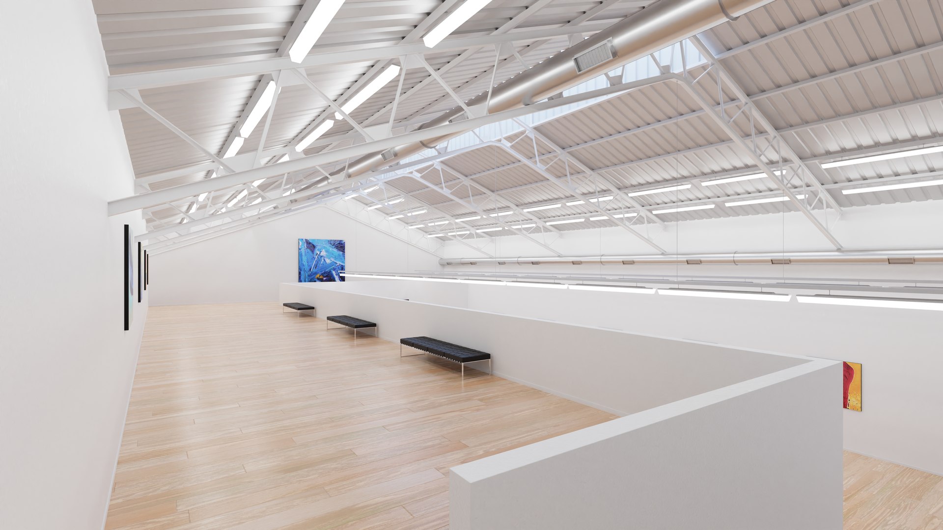 Art Museum Gallery Interior 7 Model - TurboSquid 1759823