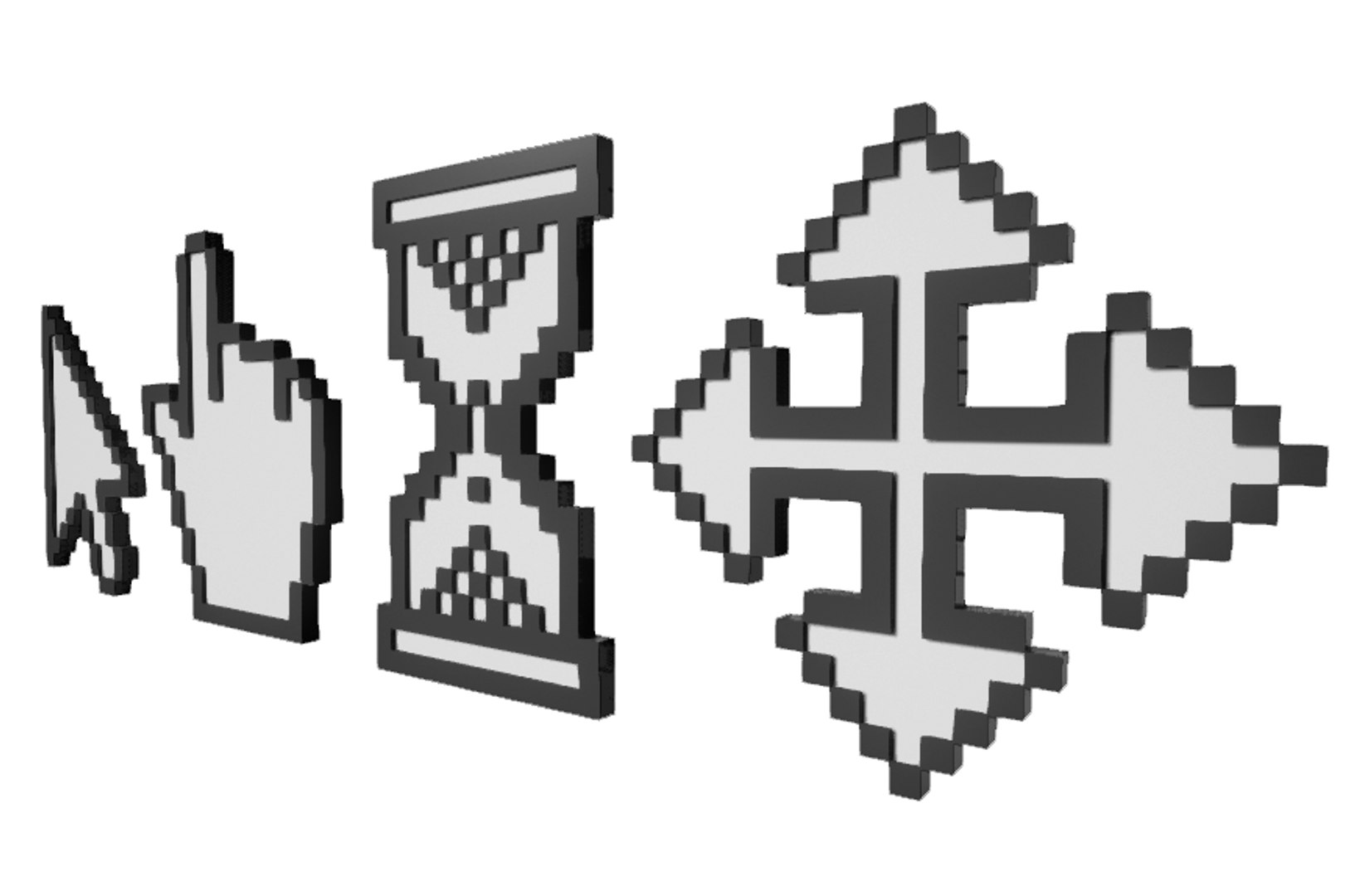 3d Model Of Arrow Cursor