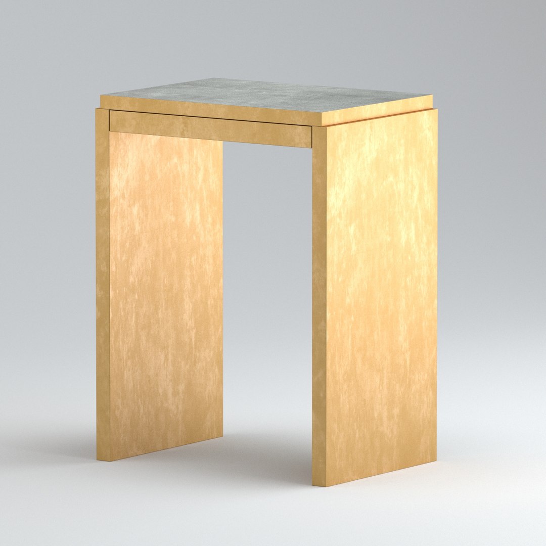 Shagreen Table 3D Model - TurboSquid 1502719