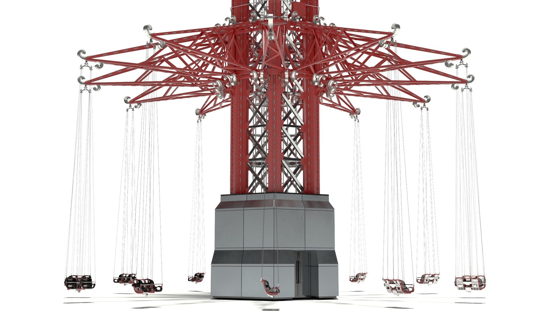 3D Model Vertical Swing Carousel Rigged - TurboSquid 2279846