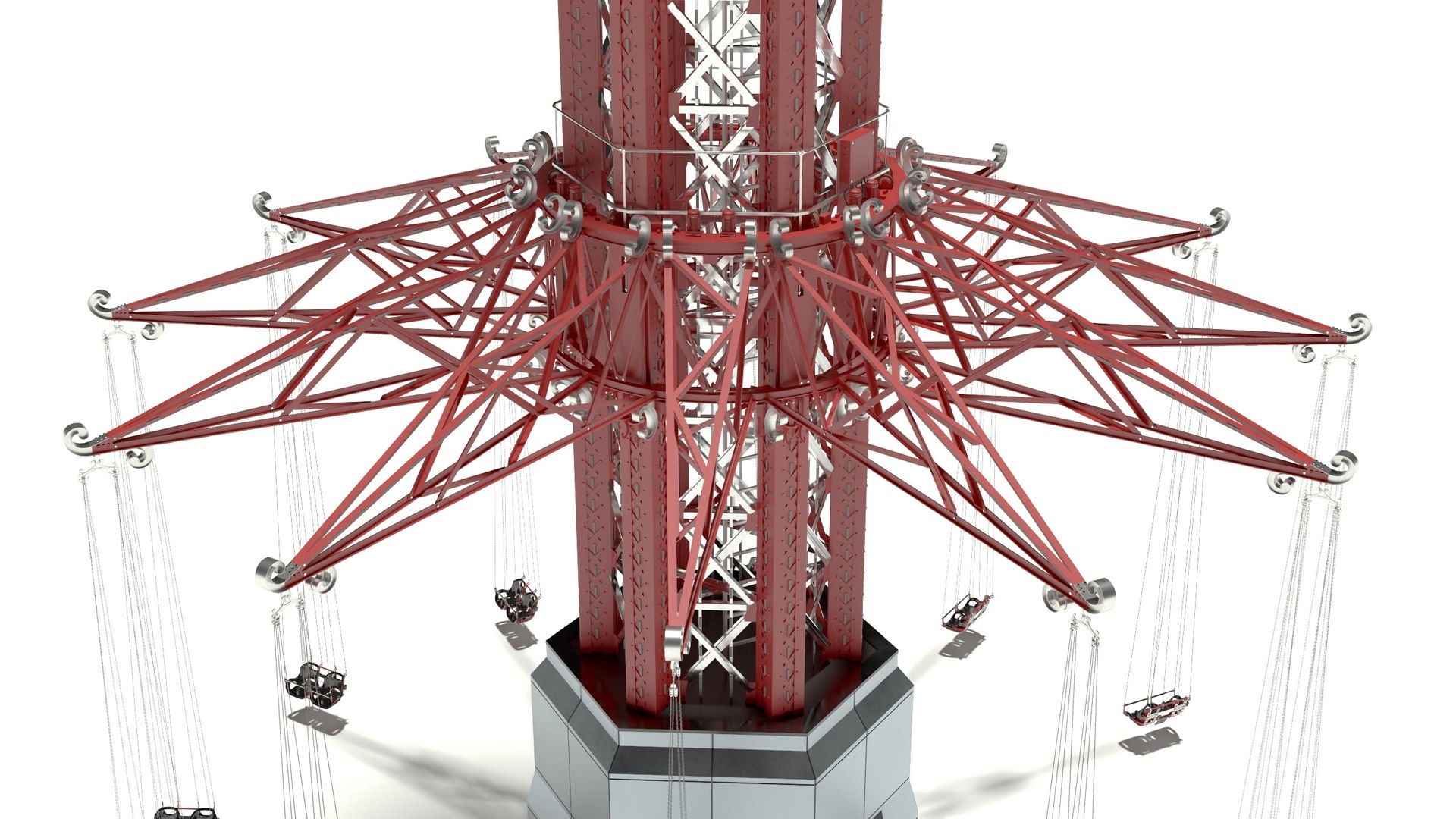 3D Model Vertical Swing Carousel Rigged - TurboSquid 2279846