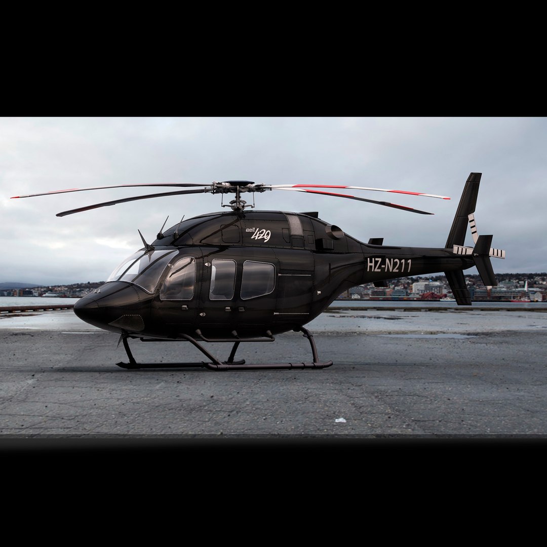 3d Model Bell 429 Helicopter Interior