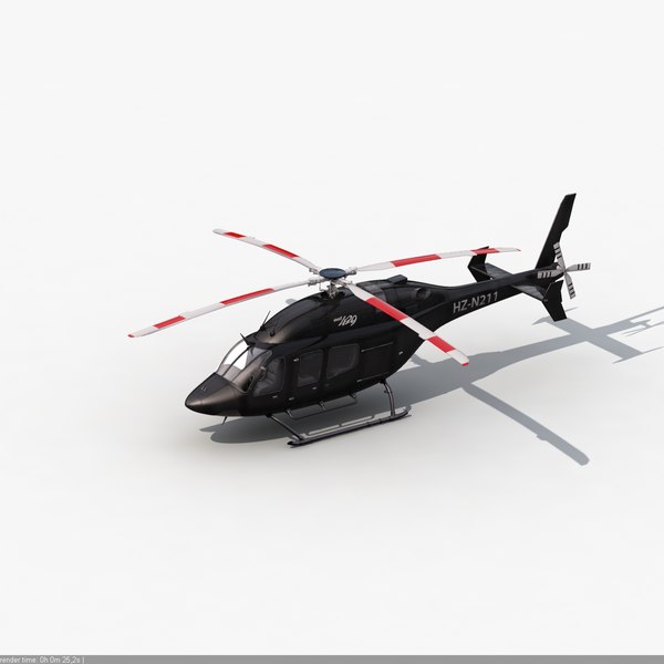 3d model bell 429 helicopter interior