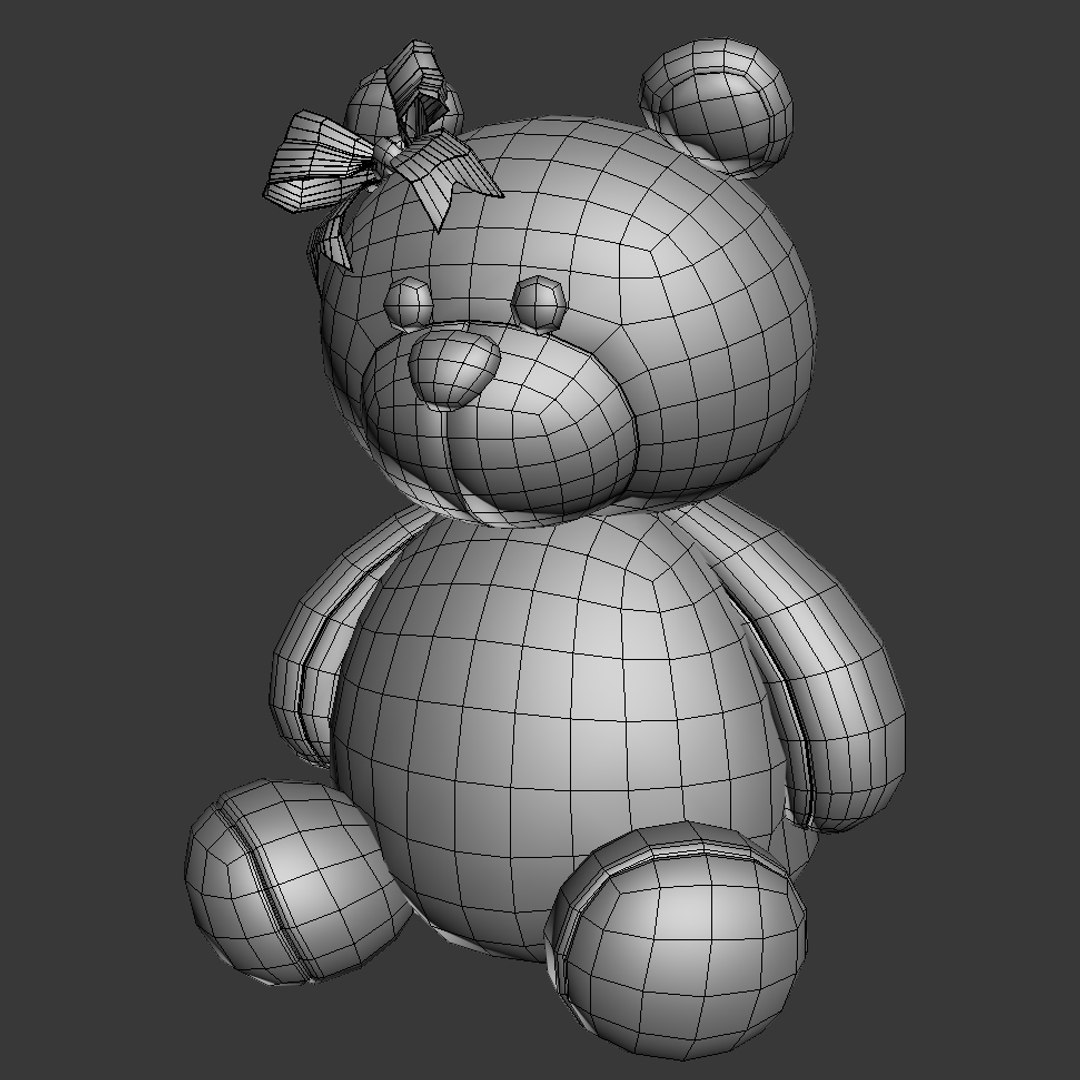 Stuffed Toy Bear Model - TurboSquid 1360672