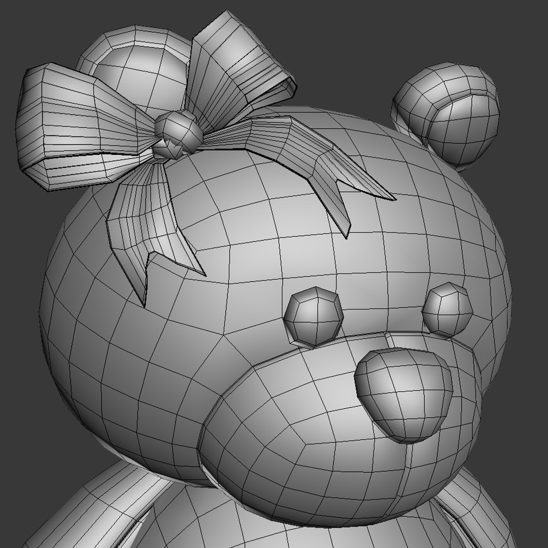 Stuffed Toy Bear Model - TurboSquid 1360672