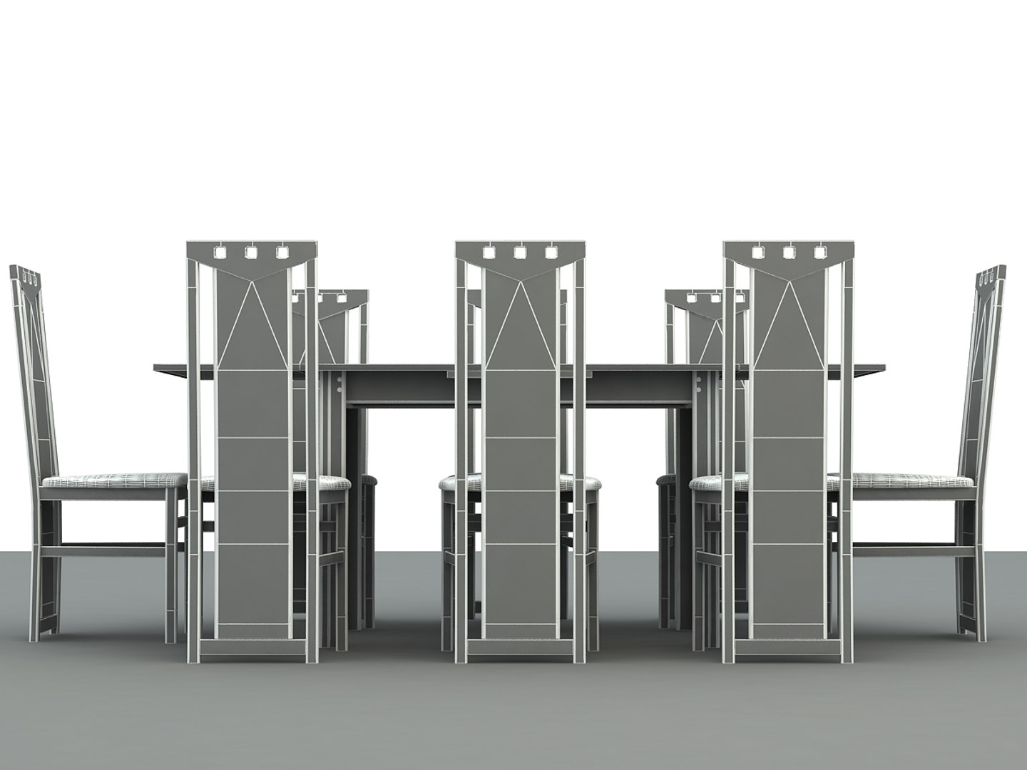 3d Model Dining Chairs - 2