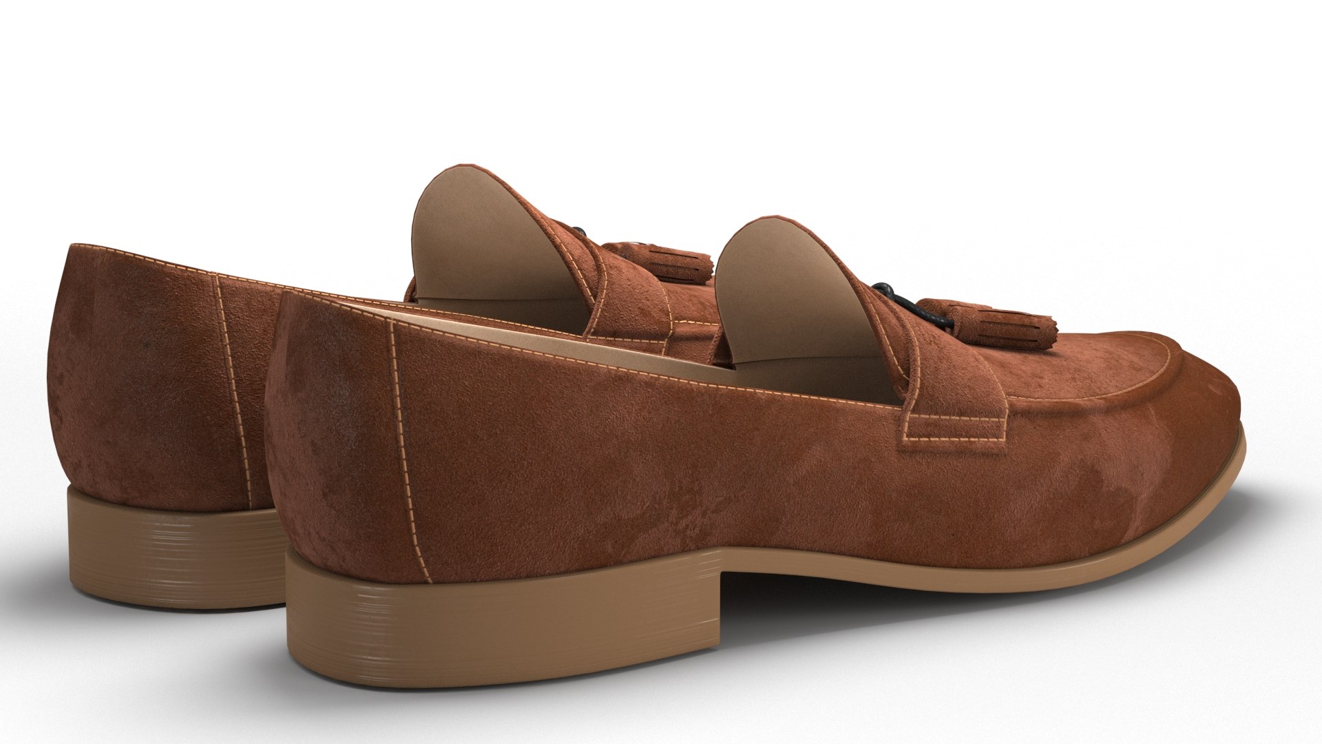 Realistic Suede Shoes 3D Model - TurboSquid 1460103