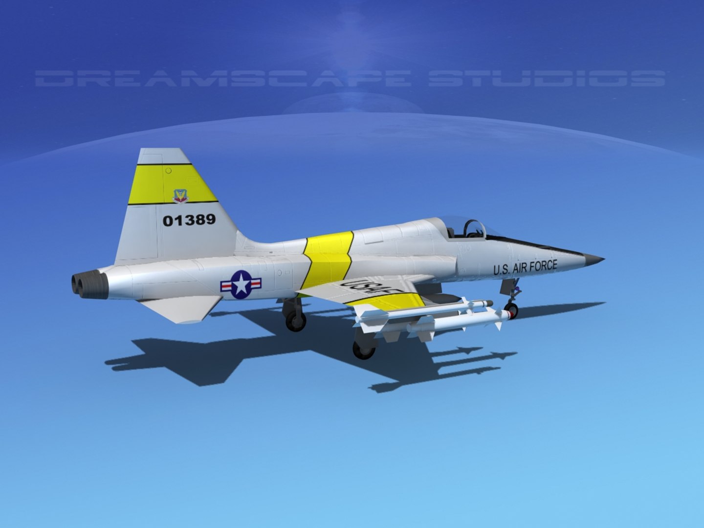 3d Model F-5 Fighter Northrop