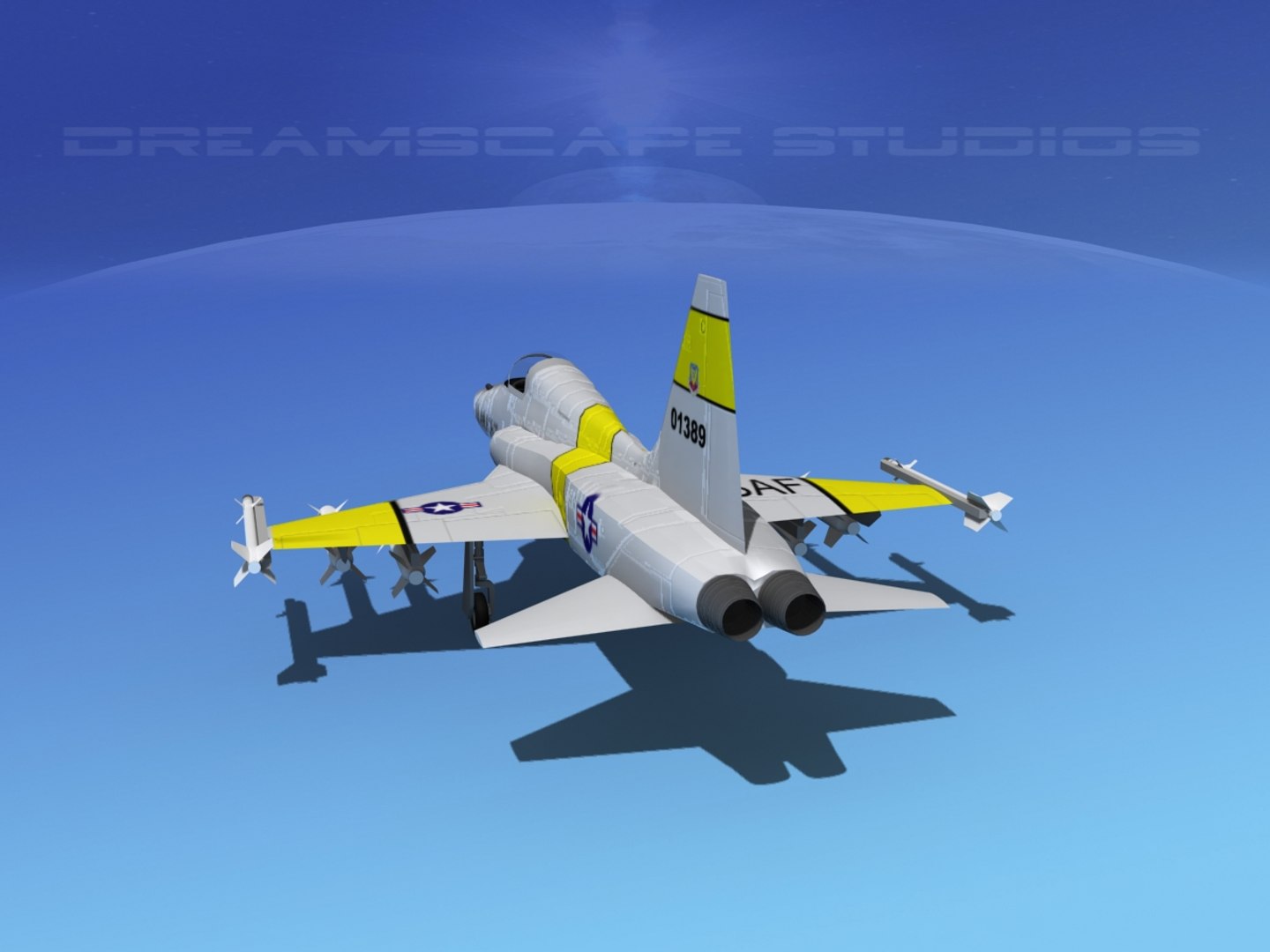 3d Model F-5 Fighter Northrop
