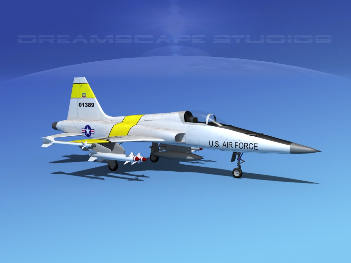 3d Model F-5 Fighter Northrop