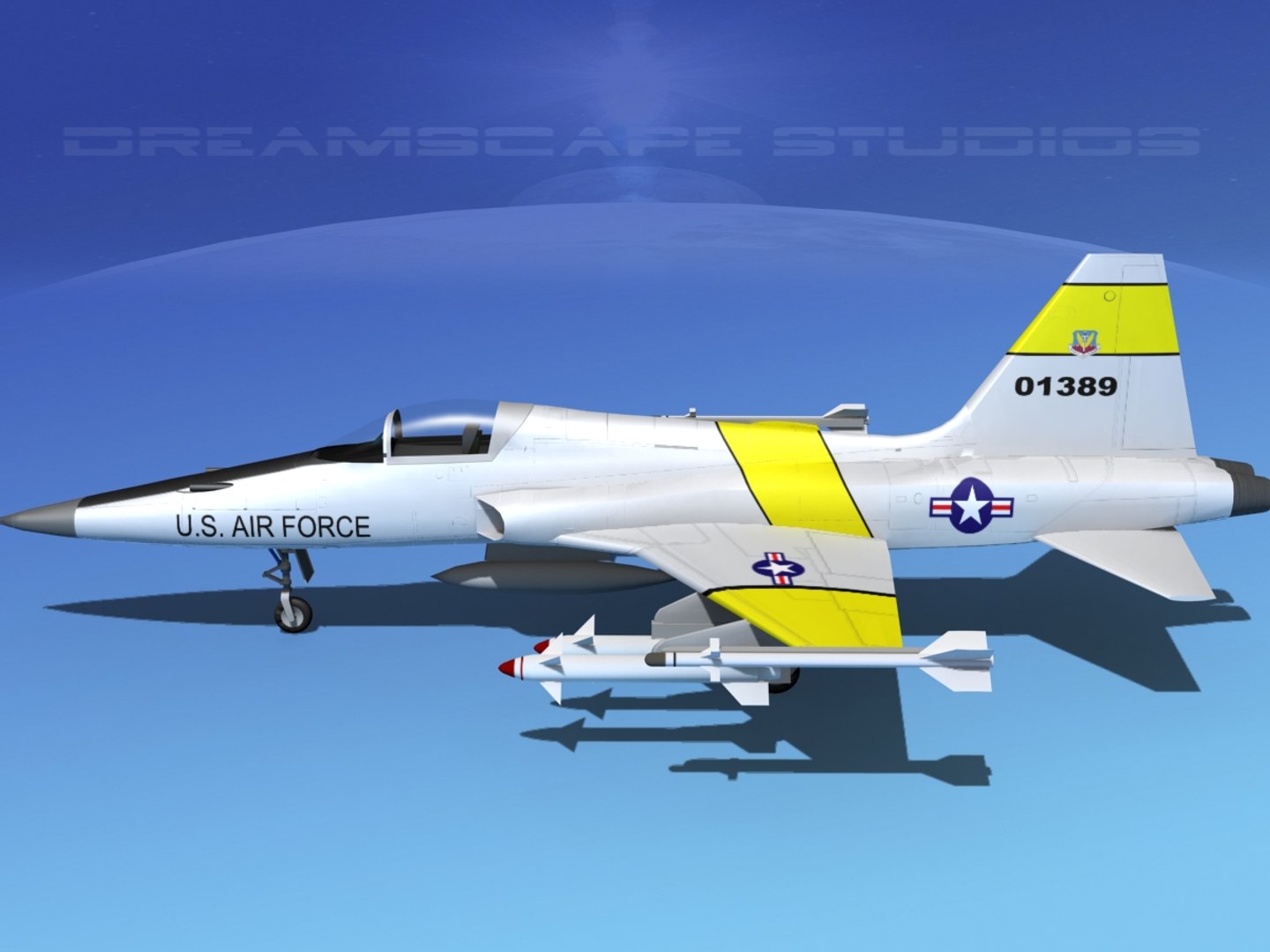 3d Model F-5 Fighter Northrop