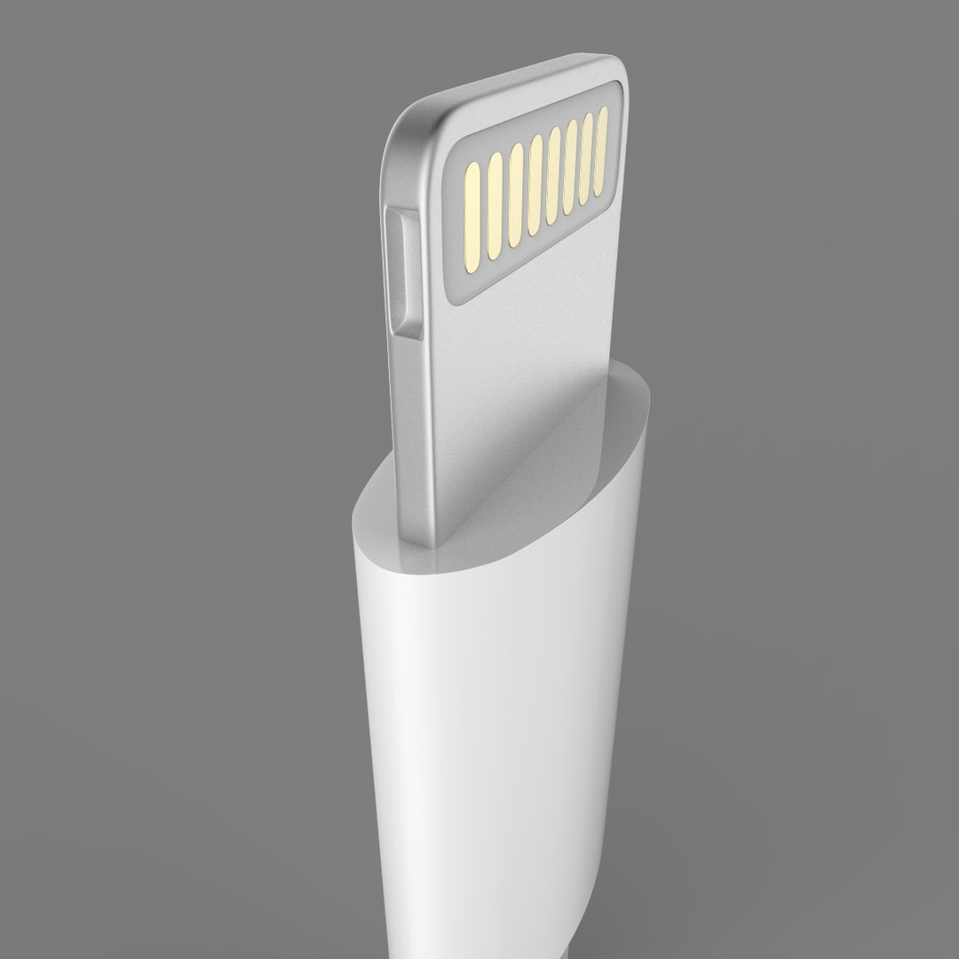 apple plug 3d model