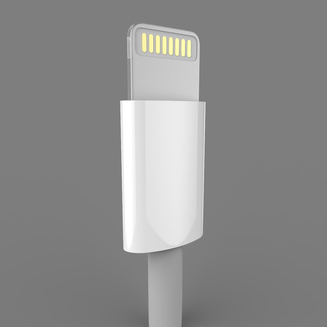 apple plug 3d model