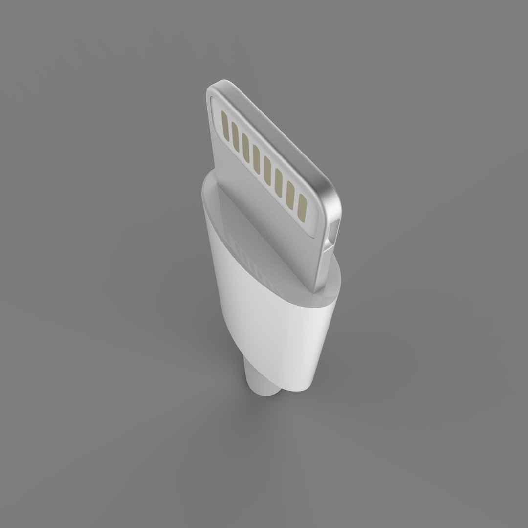 apple plug 3d model