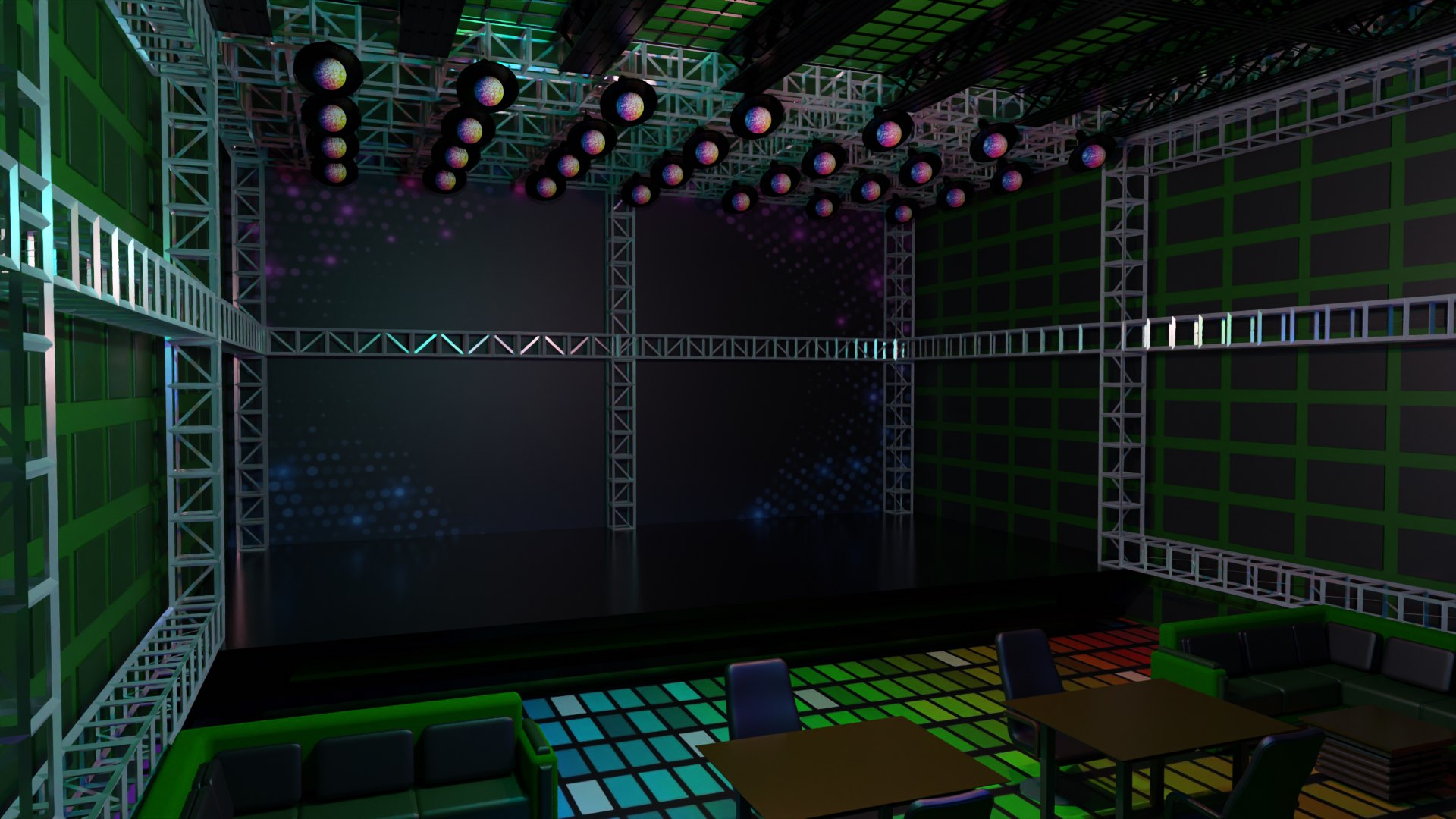 Nightclub Disco Interior 3D - TurboSquid 2161384