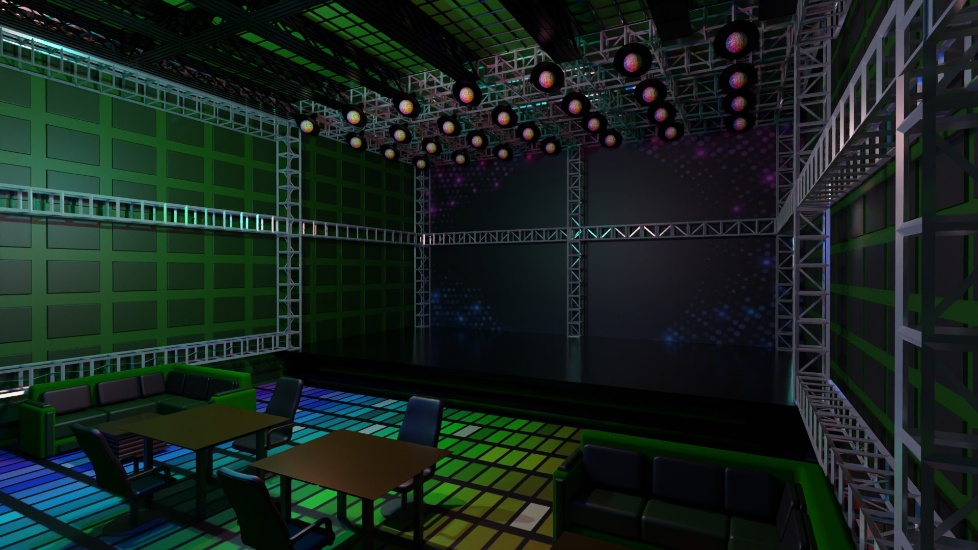 Nightclub Disco Interior 3D - TurboSquid 2161384