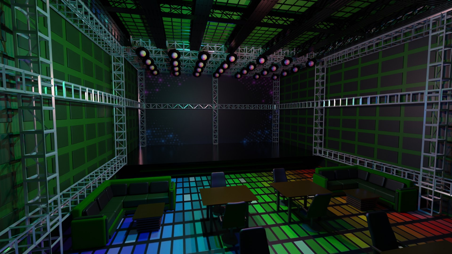 Nightclub Disco Interior 3D - TurboSquid 2161384