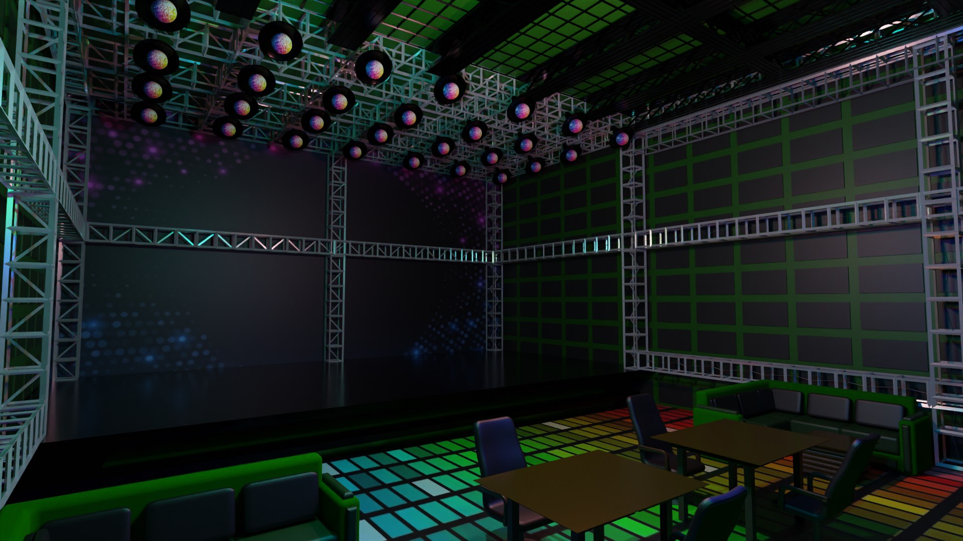Nightclub Disco Interior 3D - TurboSquid 2161384