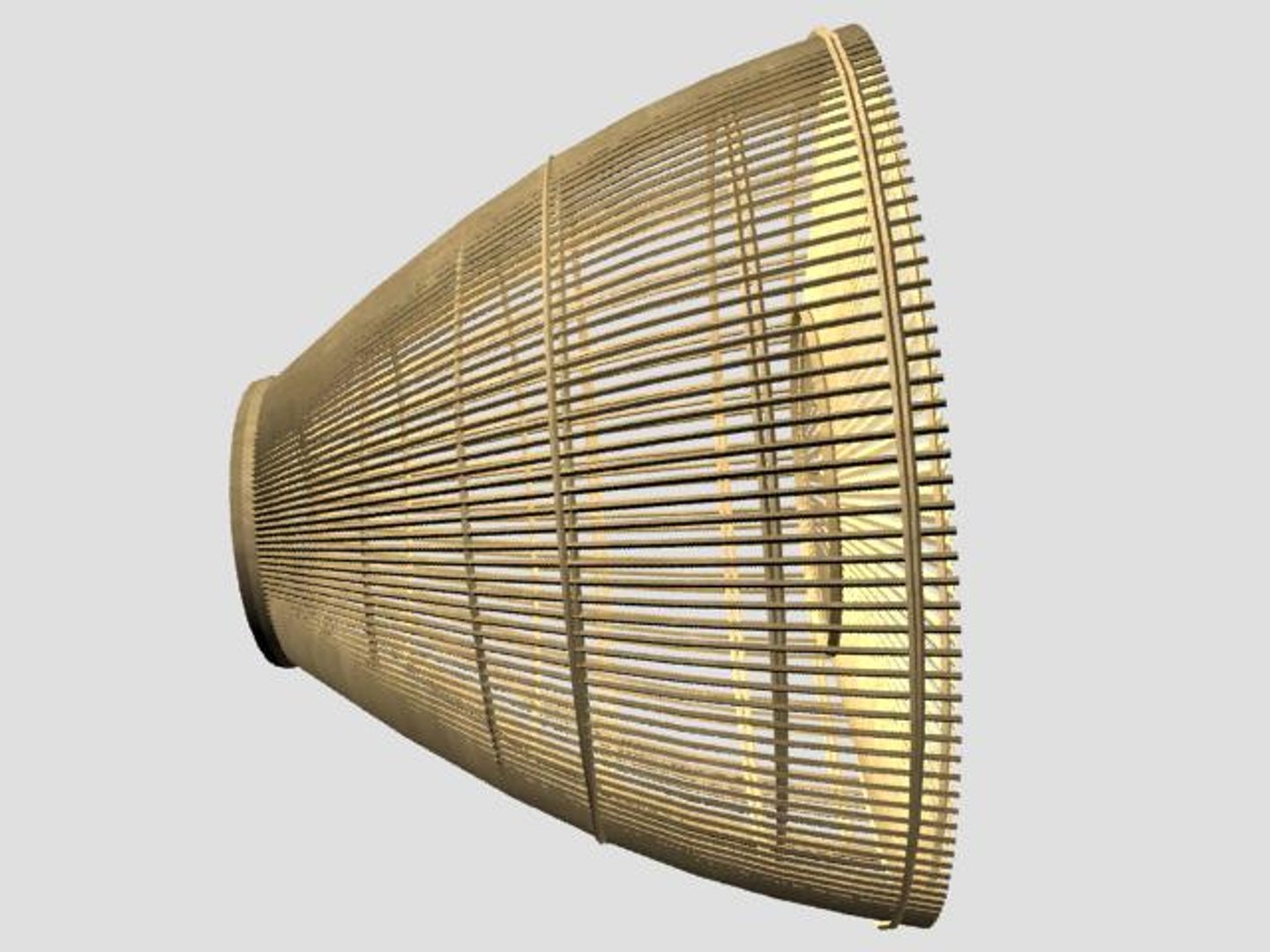 3d model african fishing trap net