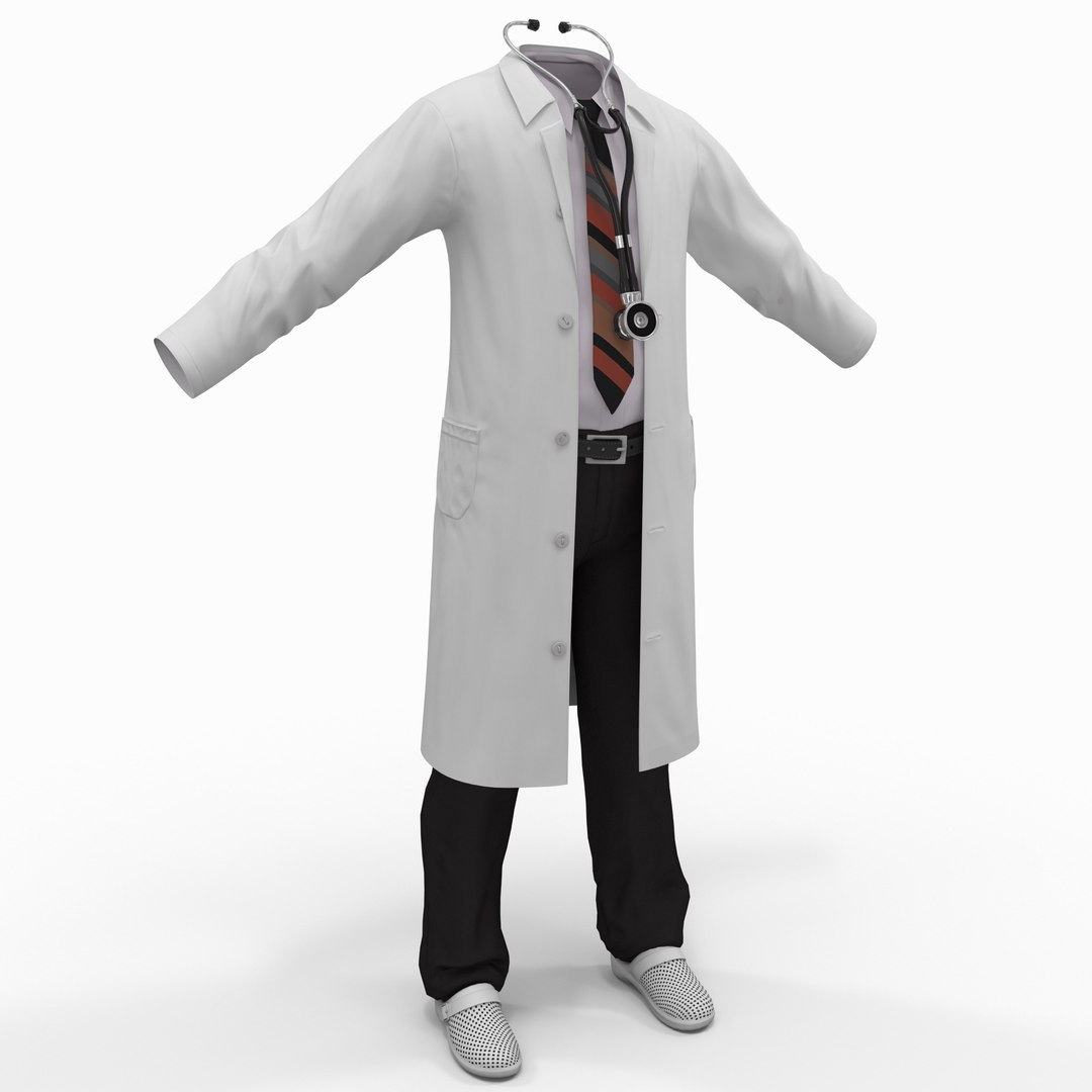 3d Model Doctor Clothes