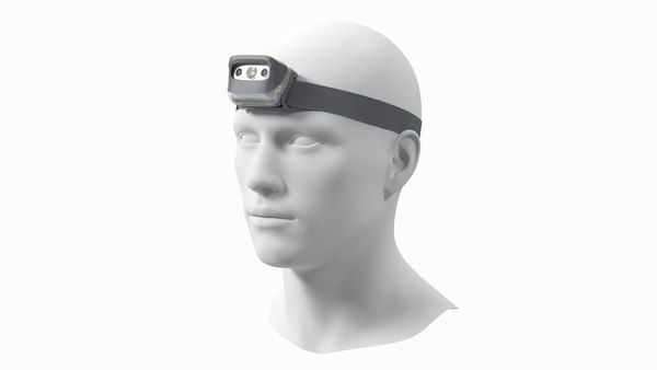 LED Head Light Grey with Mannequin Head 3D model - TurboSquid 2028384
