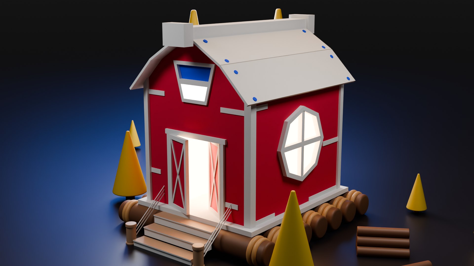 Free 3d Barn Model Model - TurboSquid 2387452