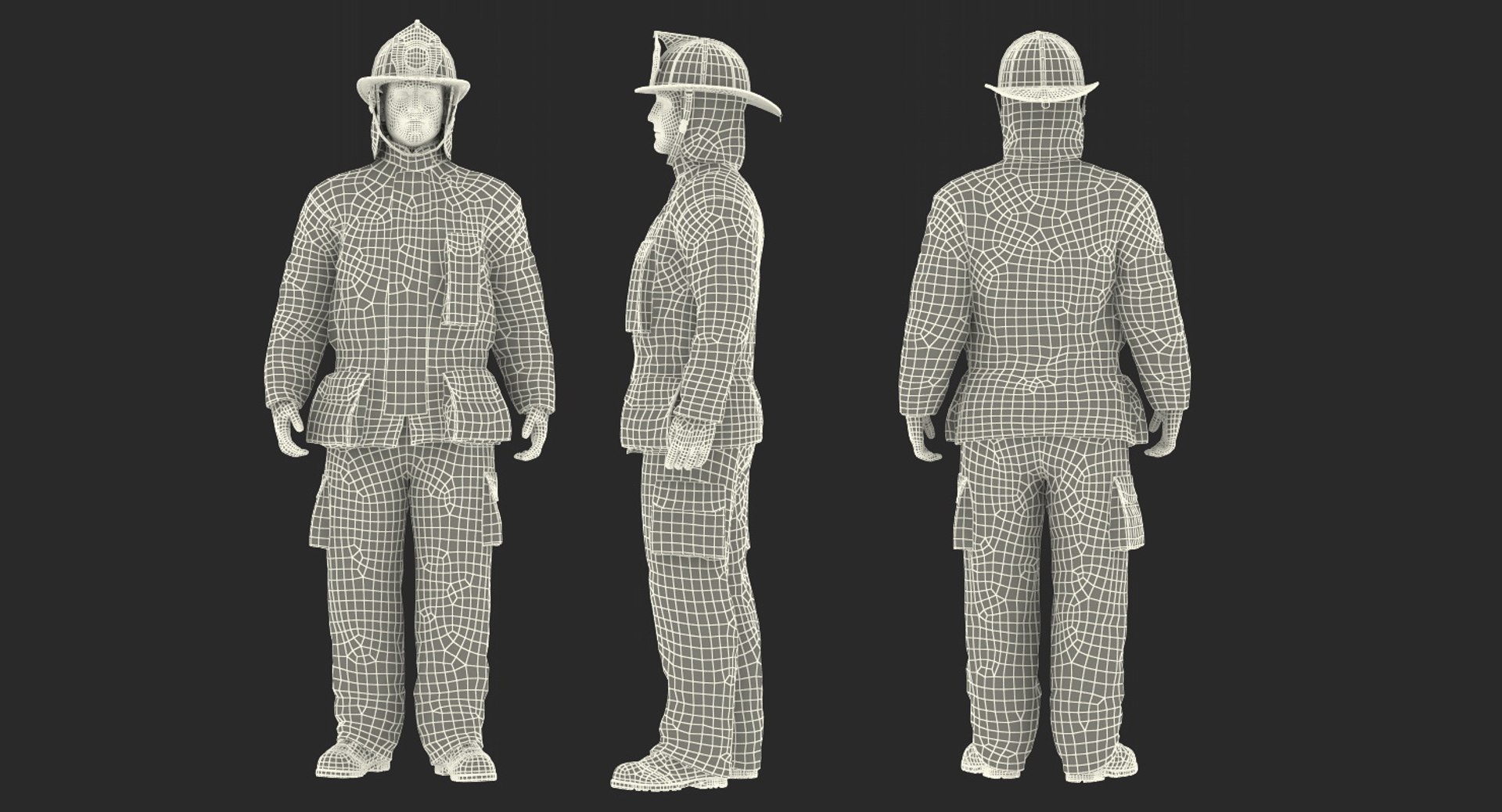 Firefighter Fully Protective Suit 3D Model - TurboSquid 1217281