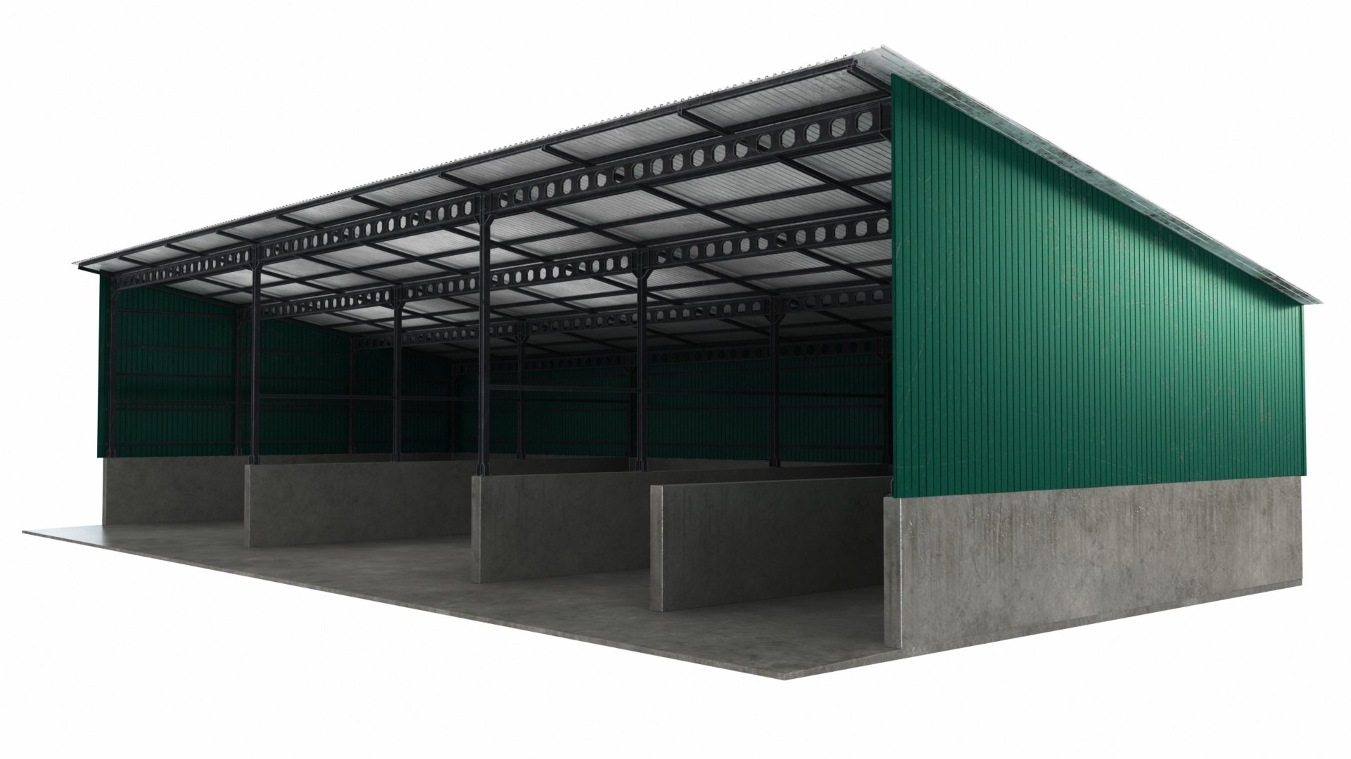 Silage And Silage Storage Warehouse 3D Model - TurboSquid 2051420