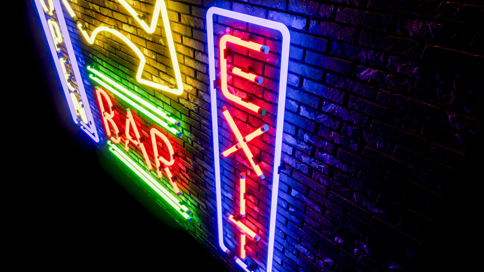 3D Neon Light Sign Modules Model - TurboSquid 2325993
