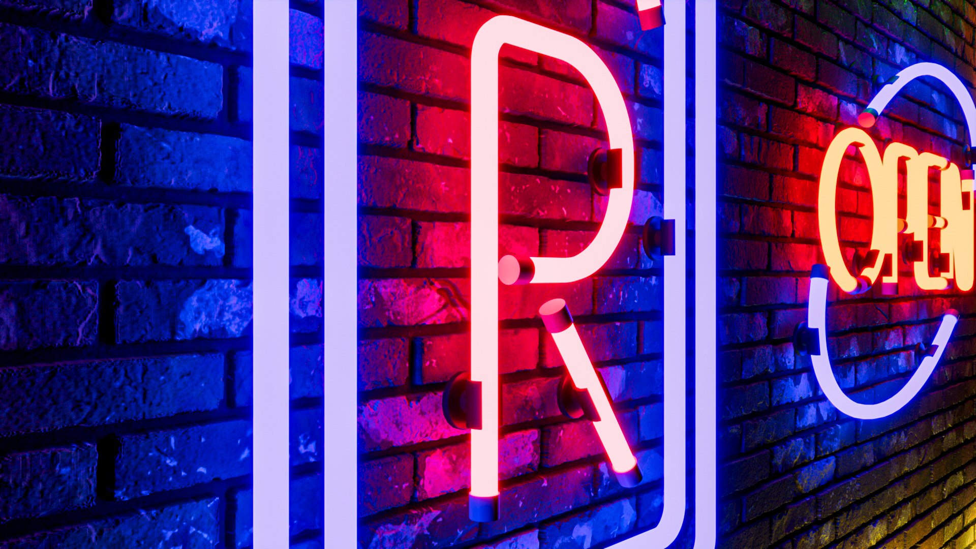 3D Neon Light Sign Modules Model - TurboSquid 2325993