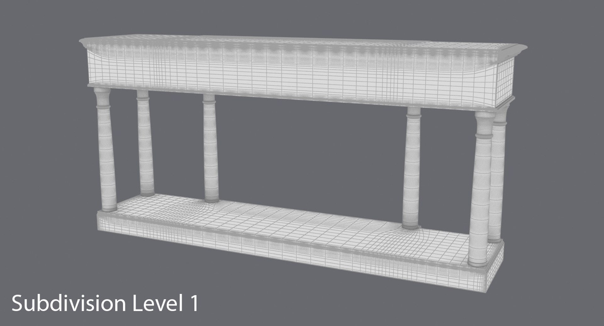 3D classical-console-table - TurboSquid 1261446
