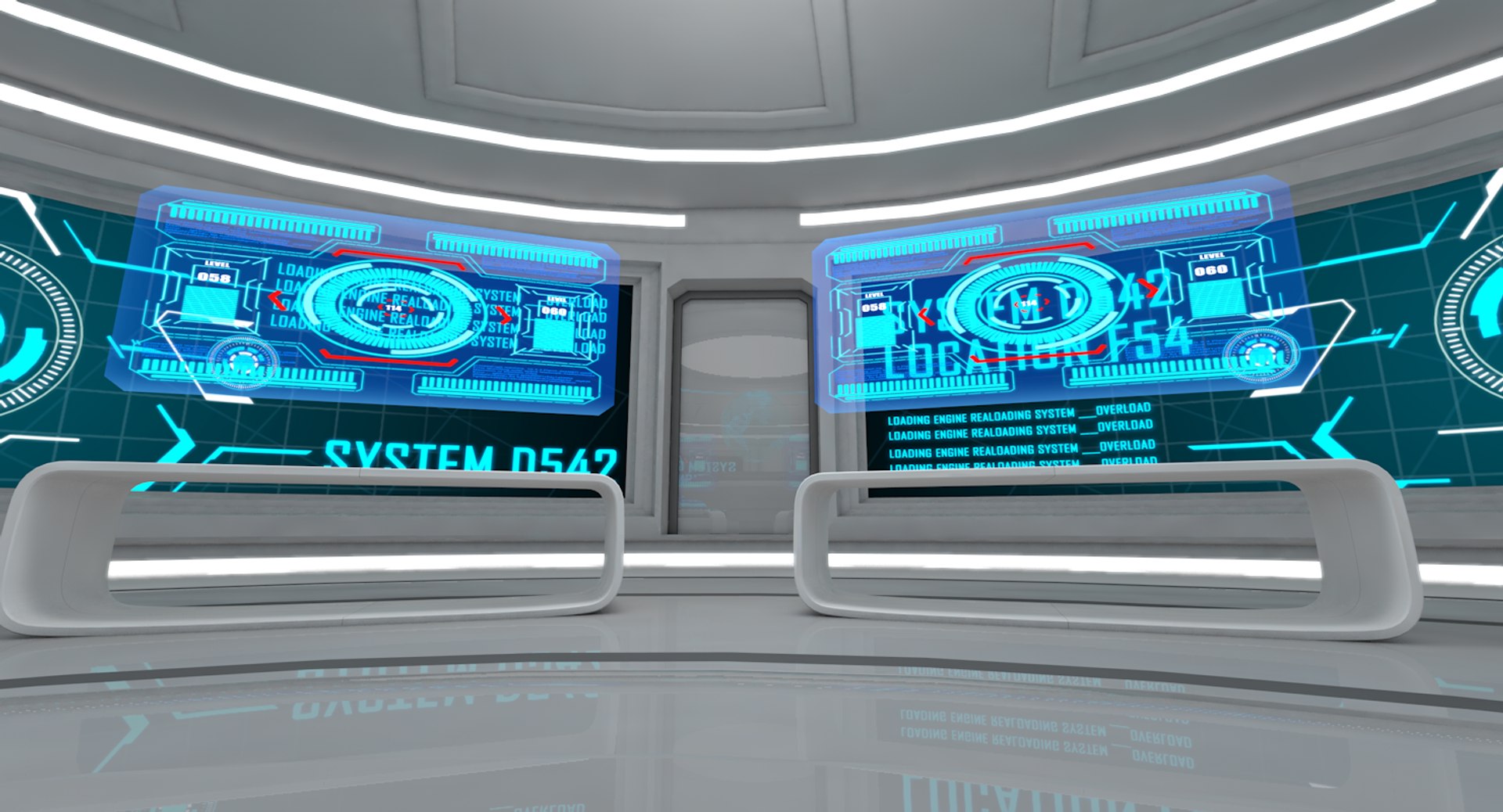 3D 4 Sci Fi Room Sets - TurboSquid 2099404