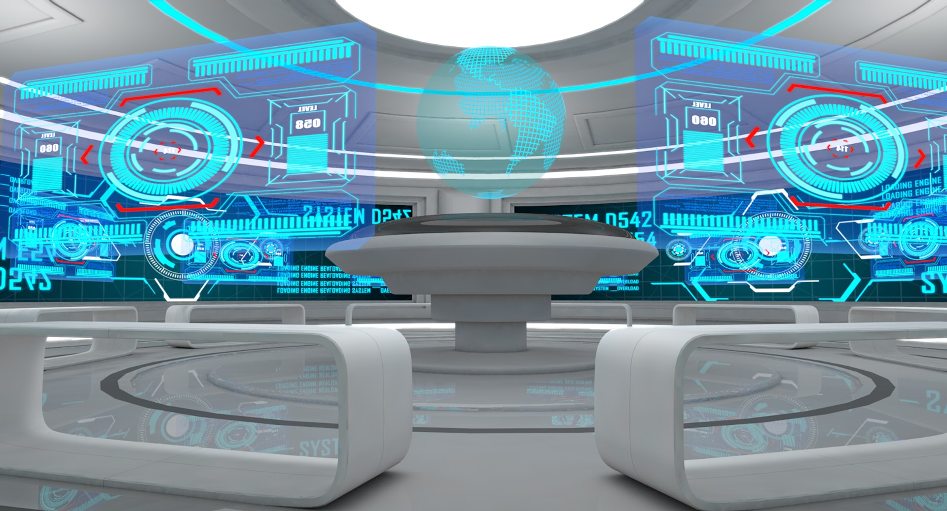 3D 4 Sci Fi Room Sets - TurboSquid 2099404