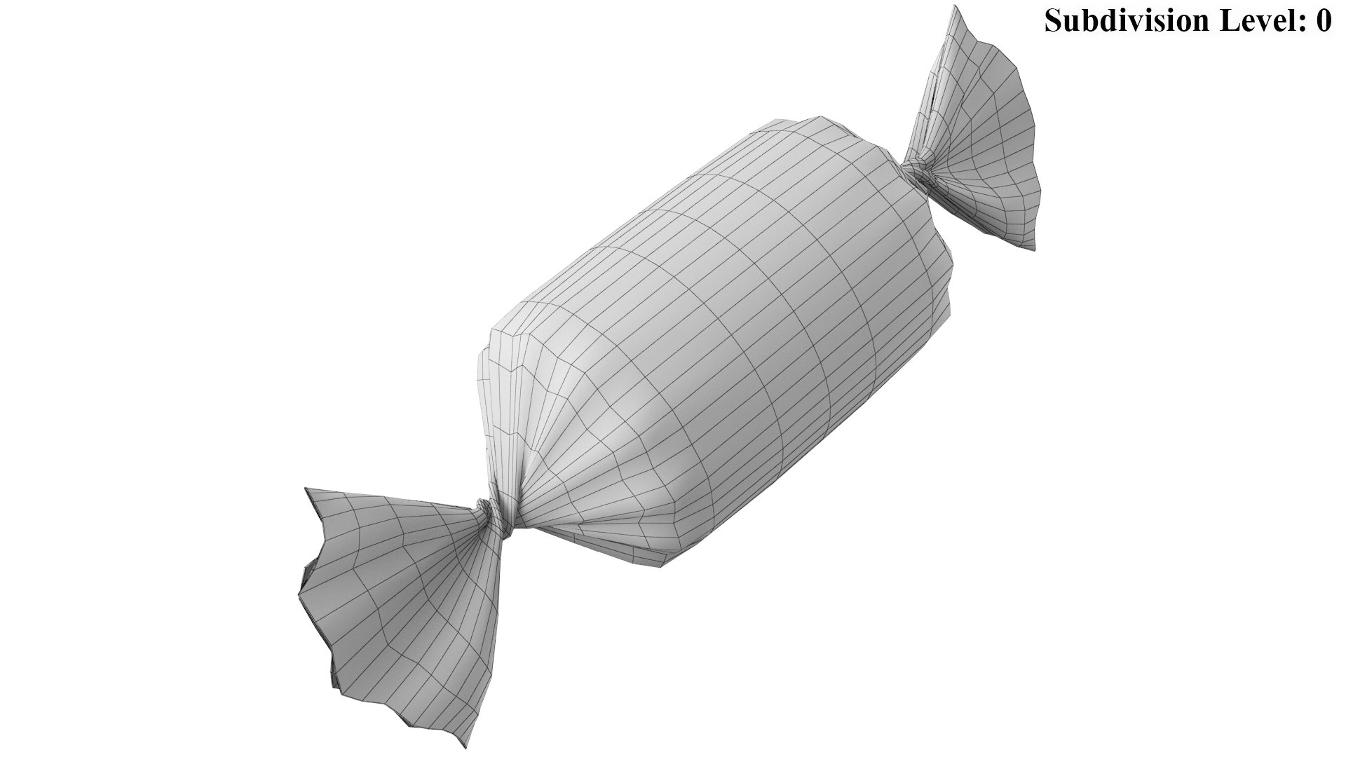 3D Bonbon Candy Wrapper 02 Model - TurboSquid 1913451