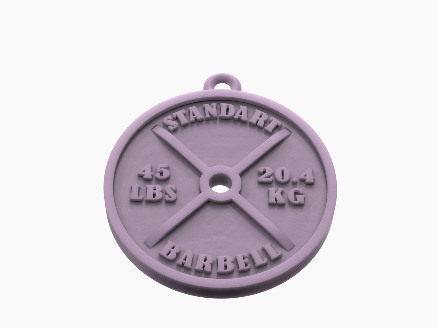 3D Barbell Standart Pendant Model - TurboSquid 1659417