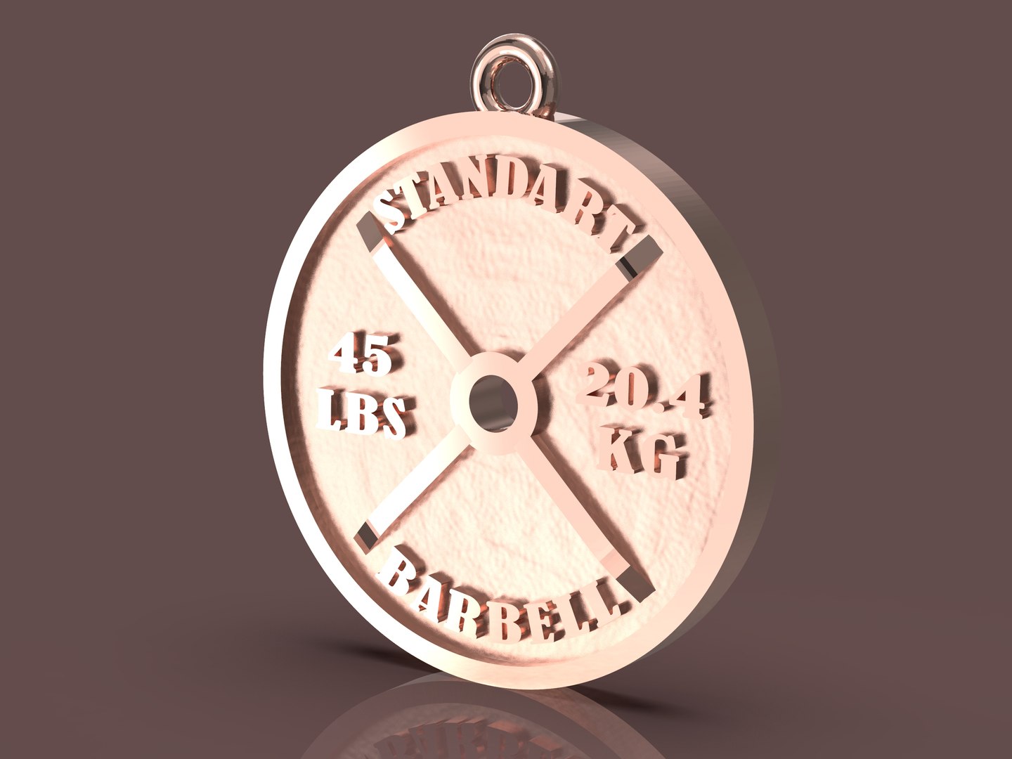 3D Barbell Standart Pendant Model - TurboSquid 1659417