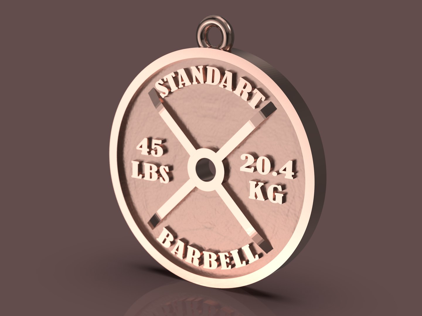 3D Barbell Standart Pendant Model - TurboSquid 1659417