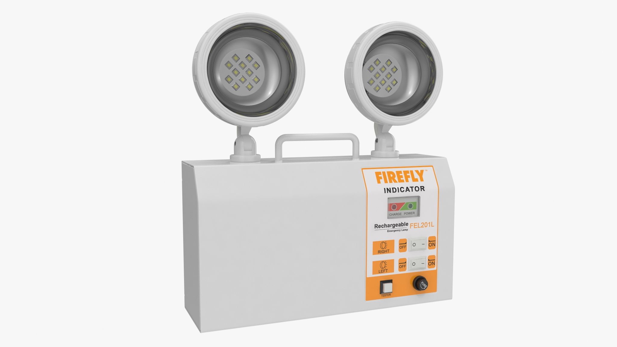 Rechargeable Twin LED Emergency Lamp FIREFLY FEL201L 3D model ...