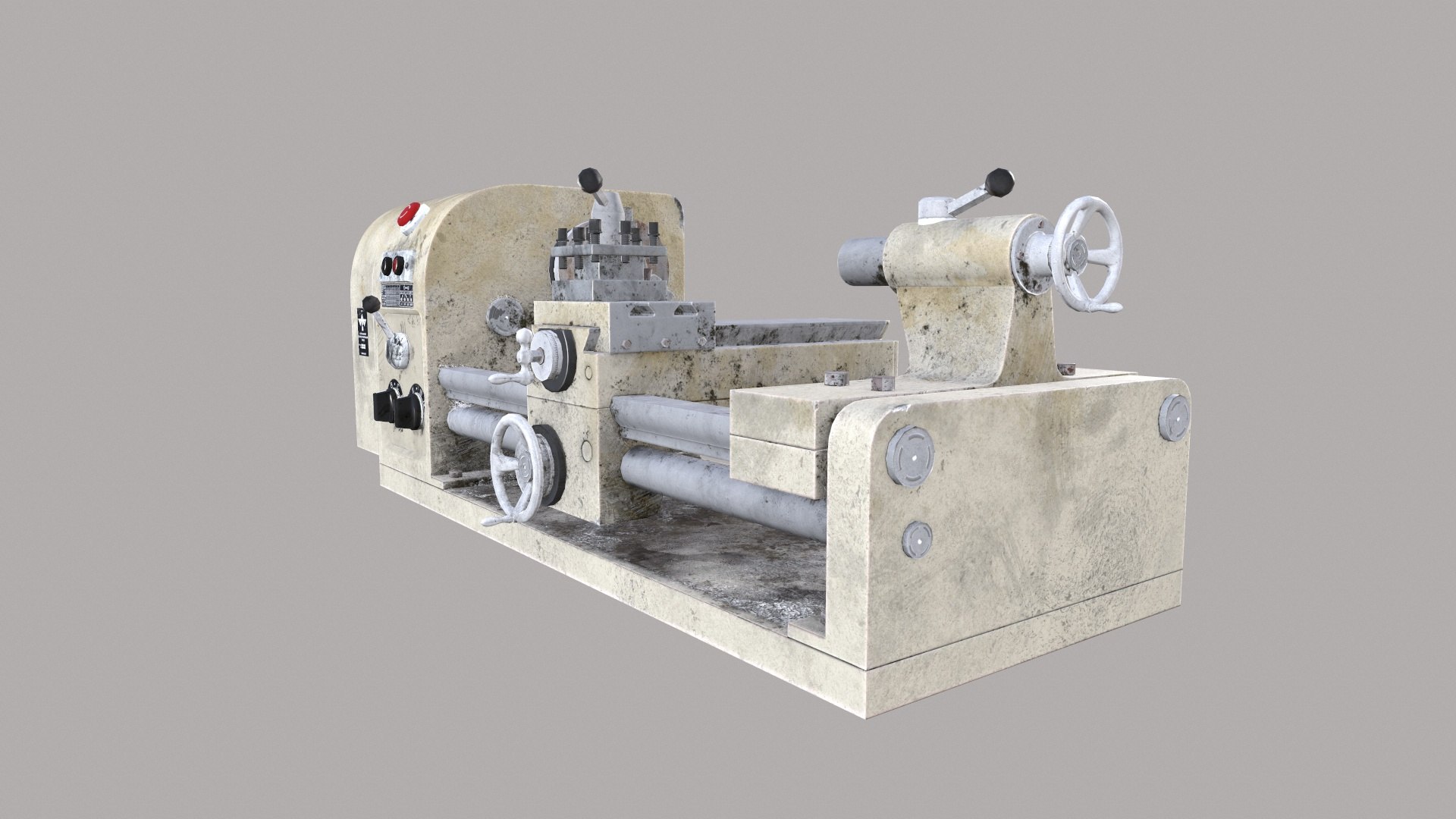Lathe Machine 3D Model - TurboSquid 2342056