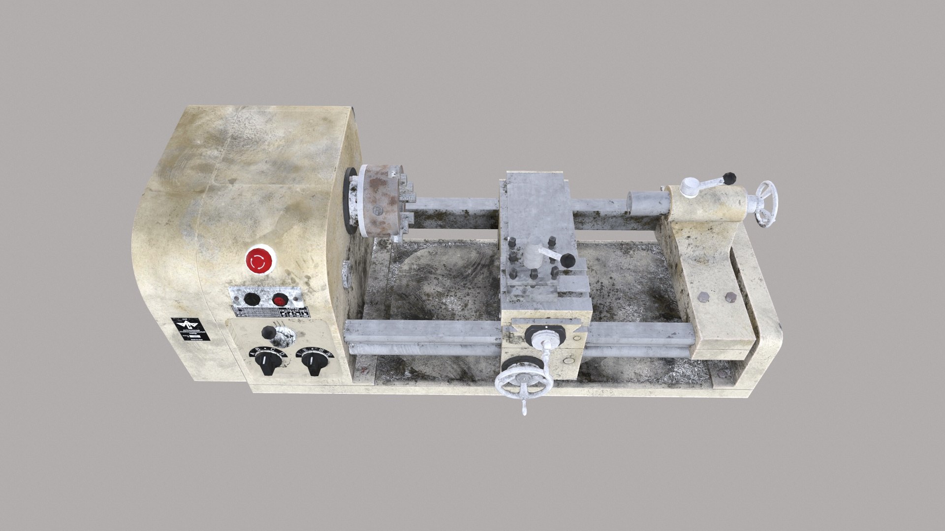 Lathe Machine 3D Model - TurboSquid 2342056