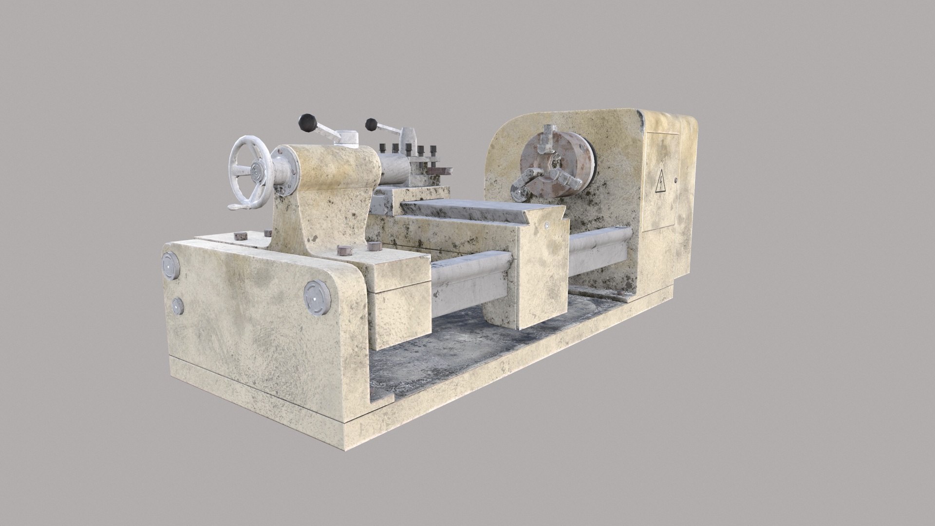 Lathe Machine 3D Model - TurboSquid 2342056