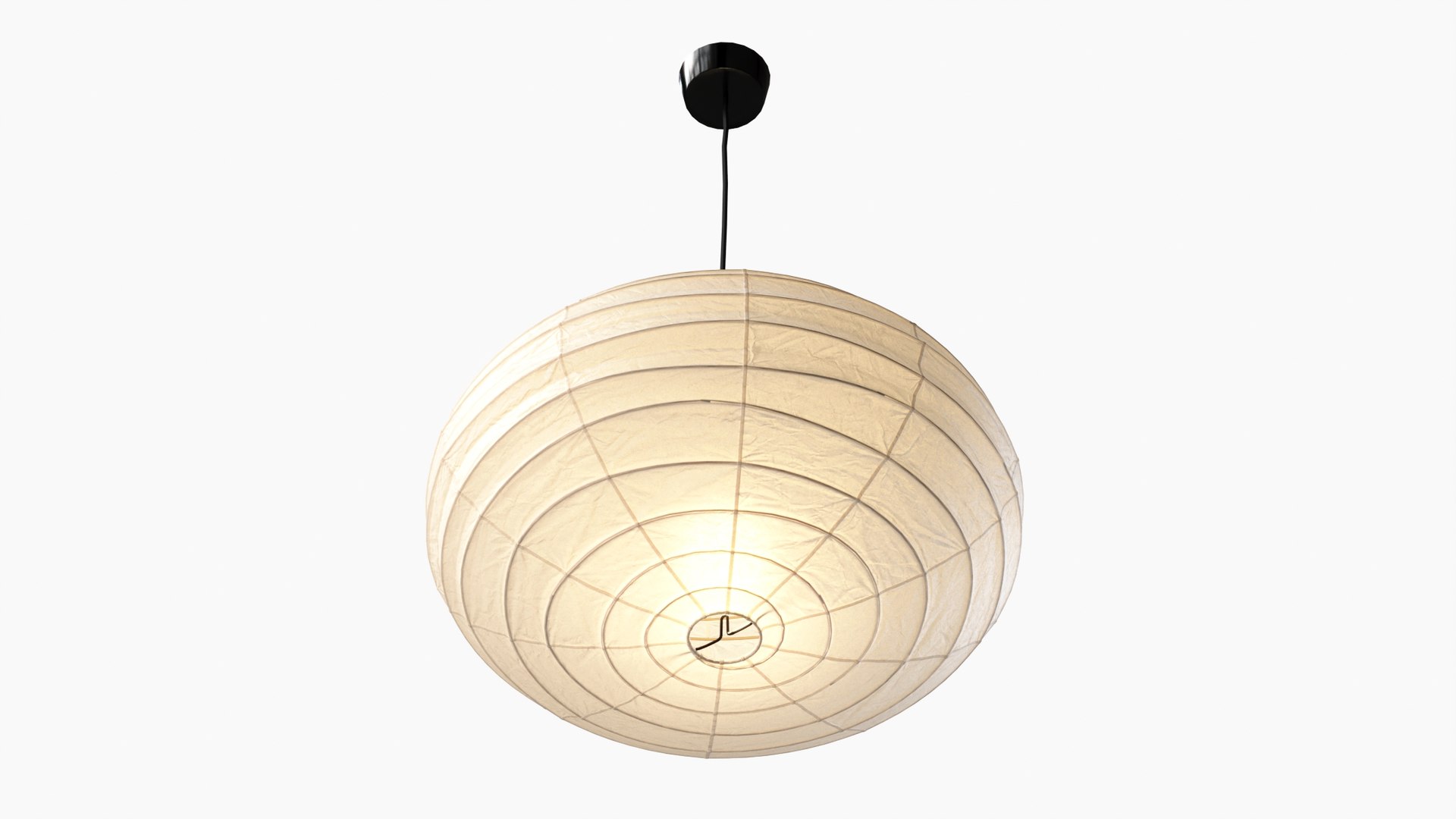 Akari 50EN Ceiling Lamp By Isamu Noguchi 3D Model - TurboSquid 2336572