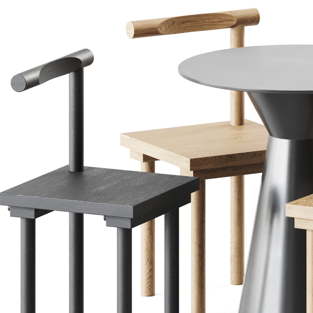 Table Roller By Gaber And Sculptural Chair By Kristina Dam Studio 3D ...
