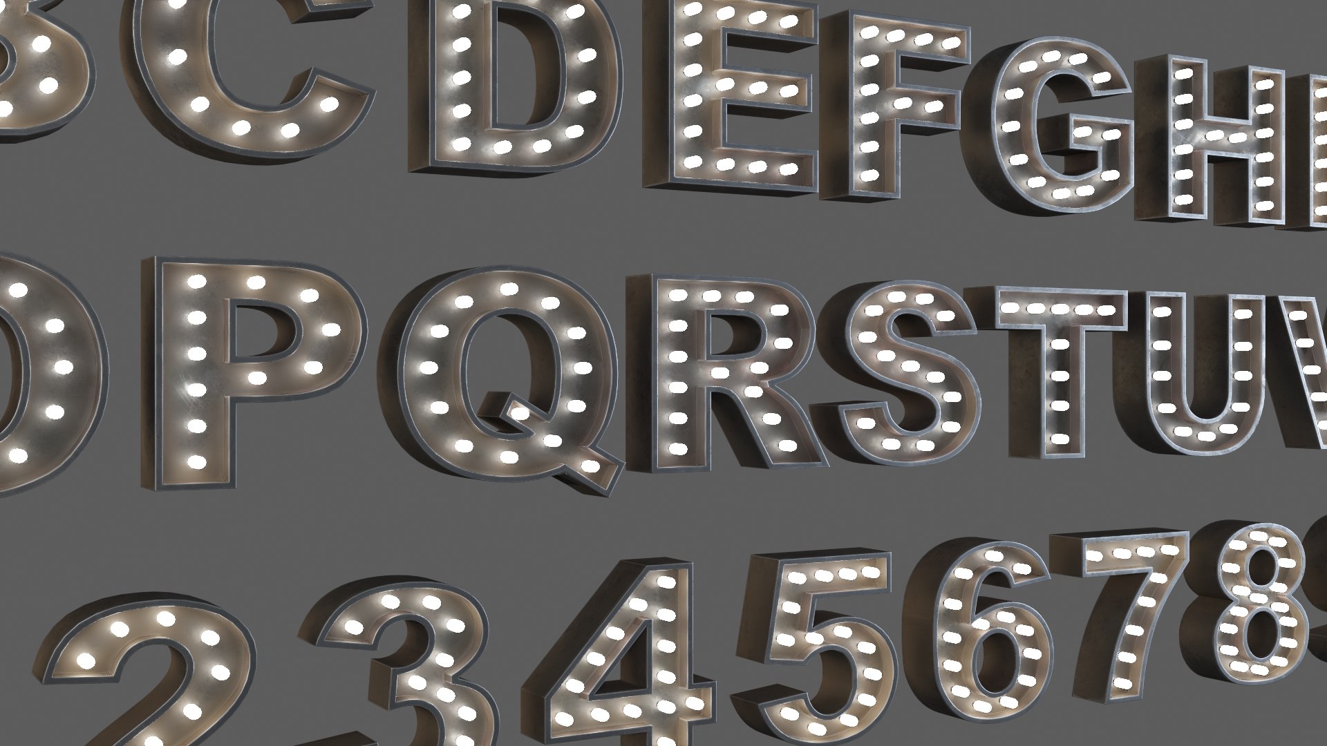 Letter Light Bulb 3D Model - TurboSquid 1285116