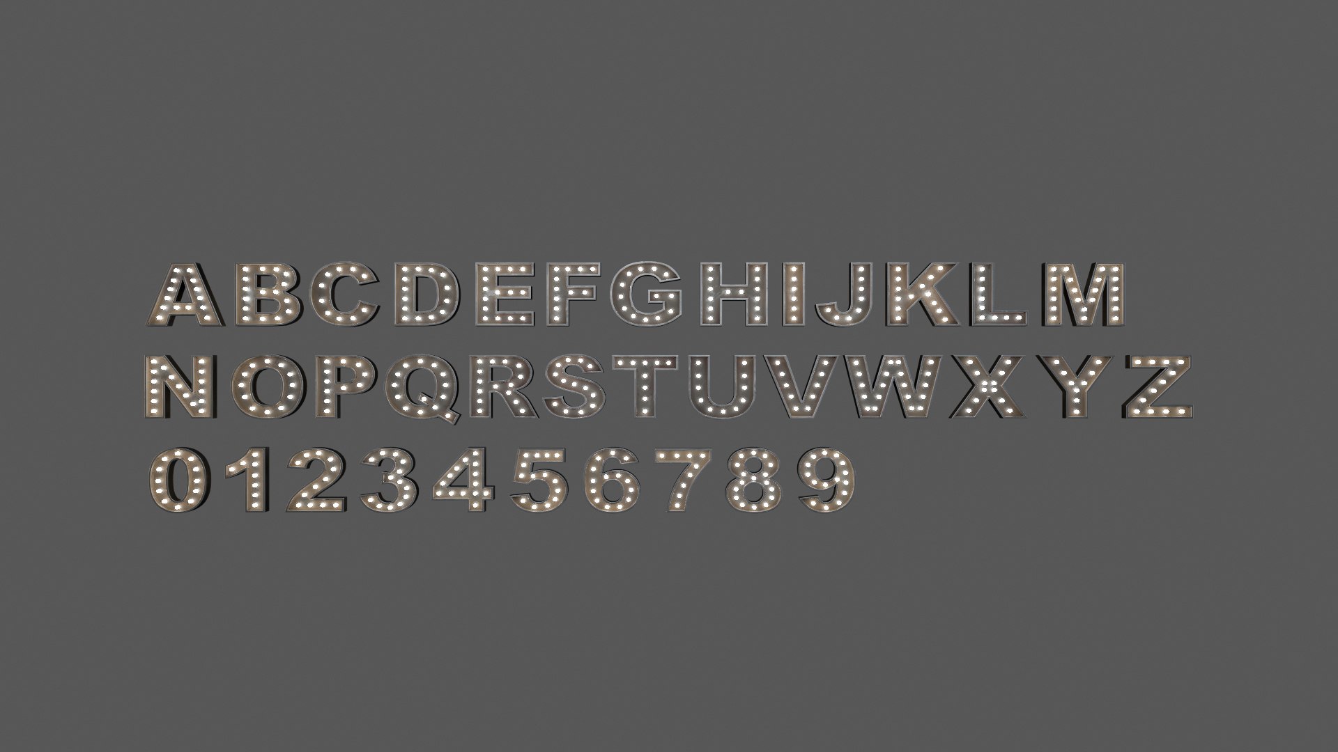 Letter Light Bulb 3D Model - TurboSquid 1285116