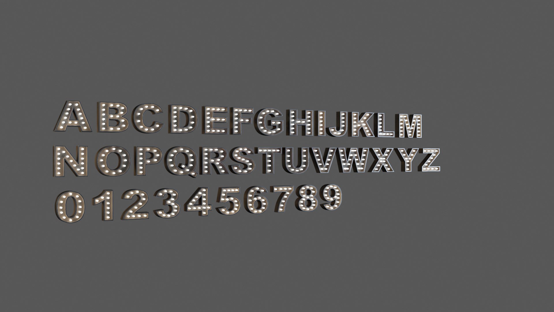 Letter Light Bulb 3D Model - TurboSquid 1285116