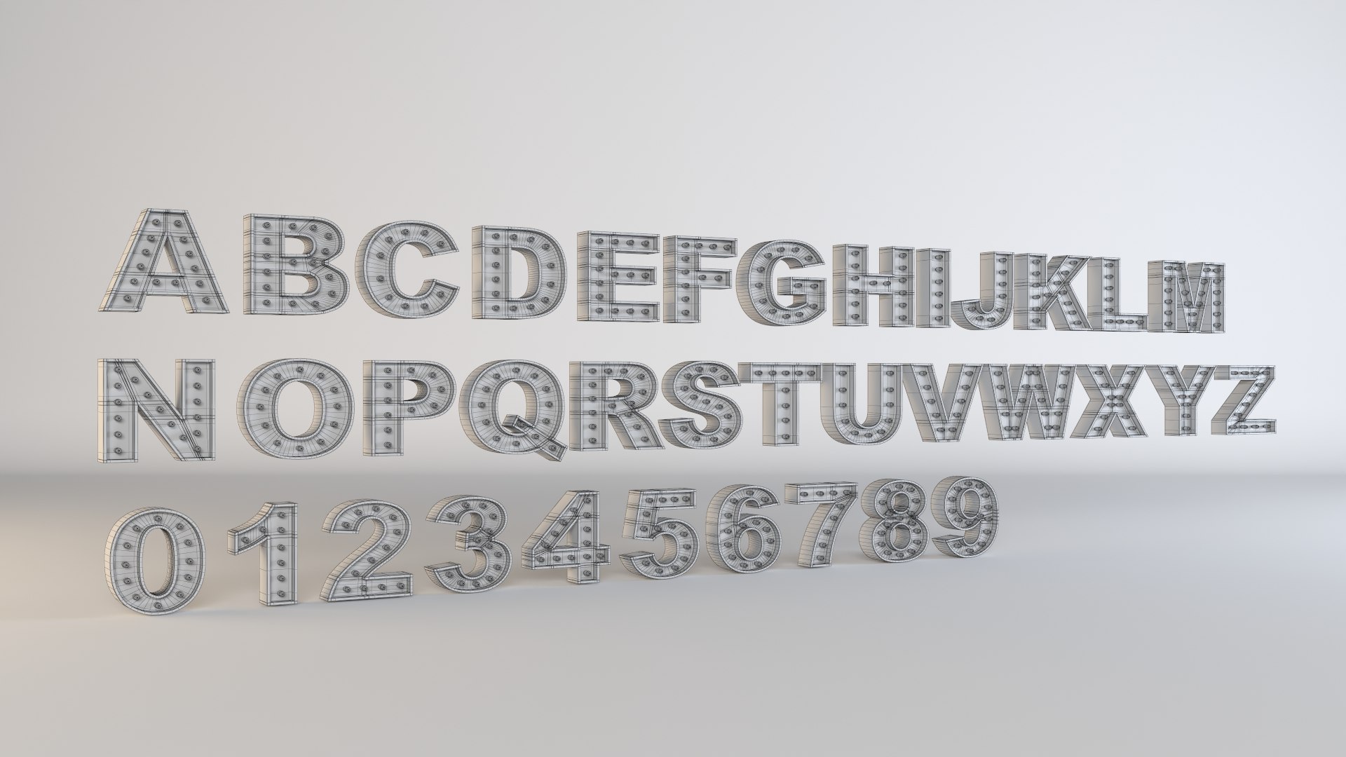 Letter Light Bulb 3D Model - TurboSquid 1285116