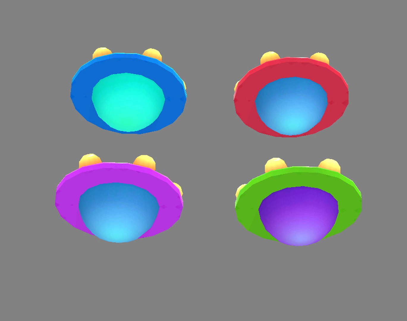 3D Cartoon alien spaceship UFO - TurboSquid 1721767