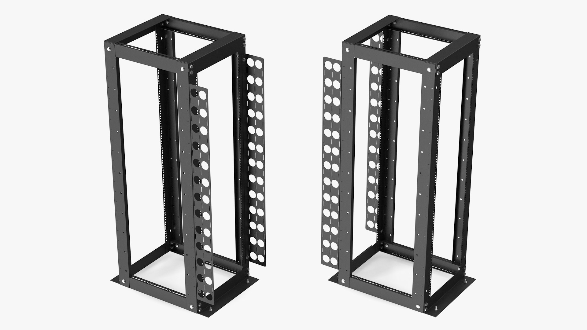 Open Frame Server Rack 36U Empty 3D Model - TurboSquid 1849300