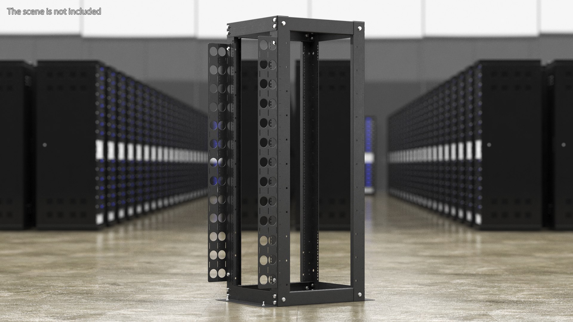 Open Frame Server Rack 36U Empty 3D Model - TurboSquid 1849300
